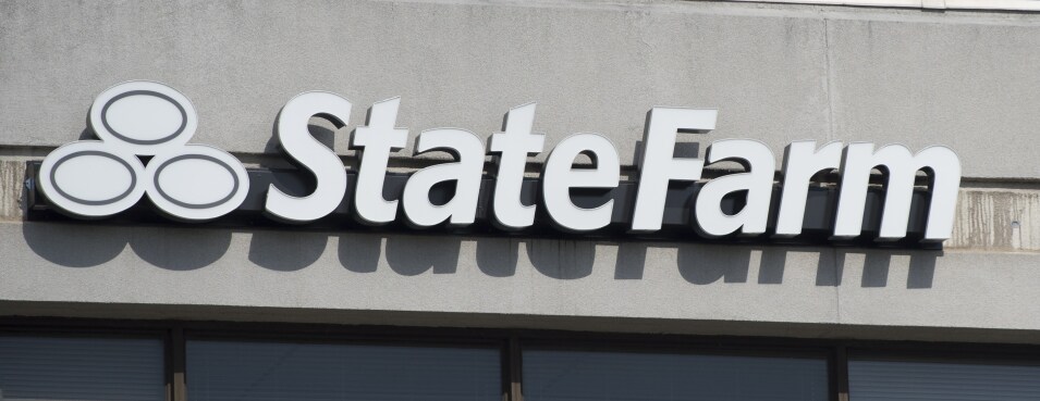 state farm logo black and white